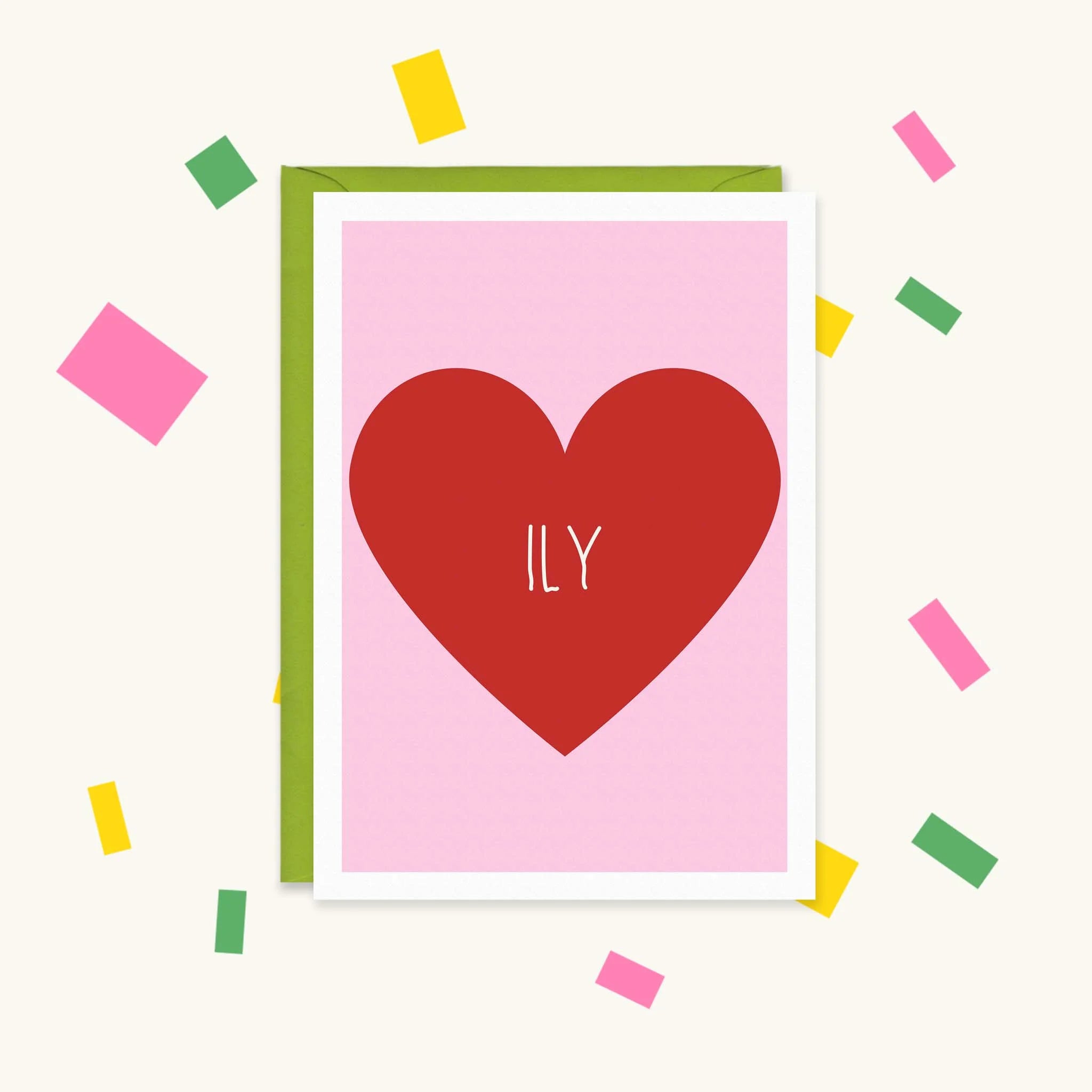 ILY – Funny Greeting Card – Happy Cacti